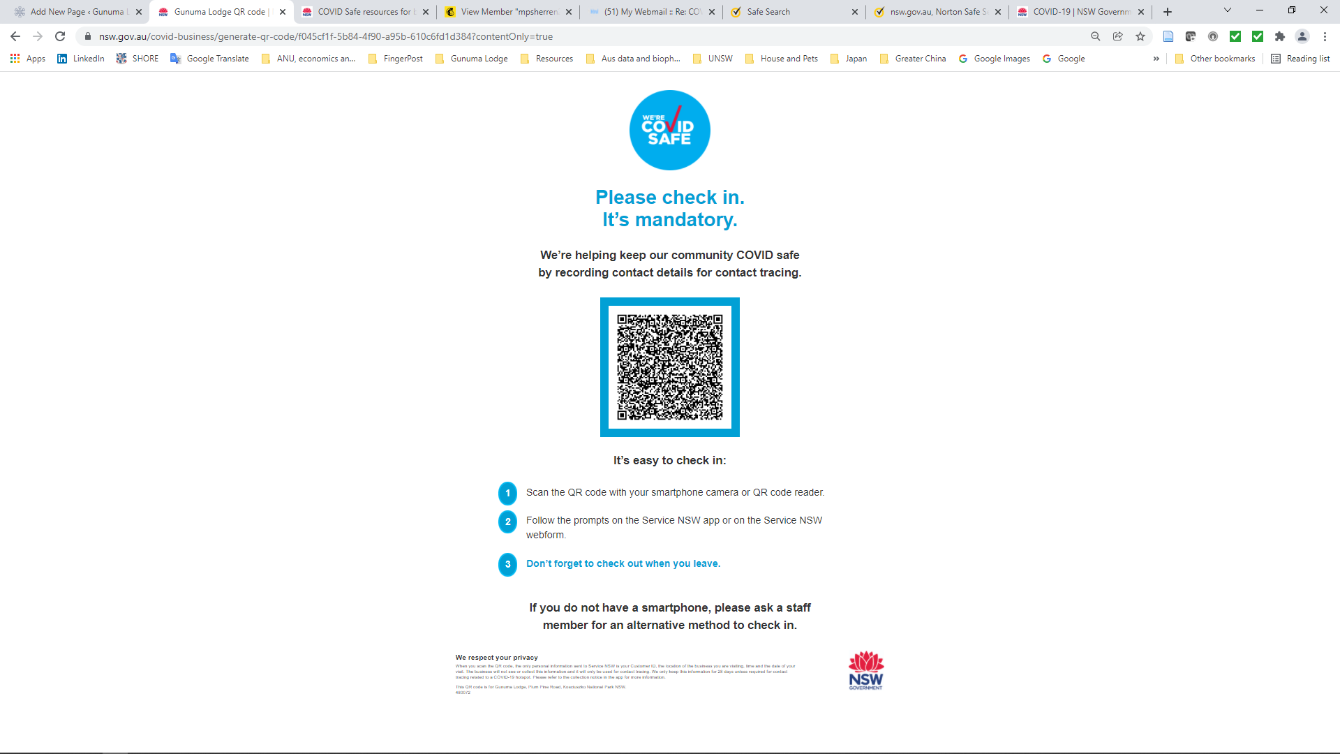 COVID-QR-Code-1 : Gunuma Lodge